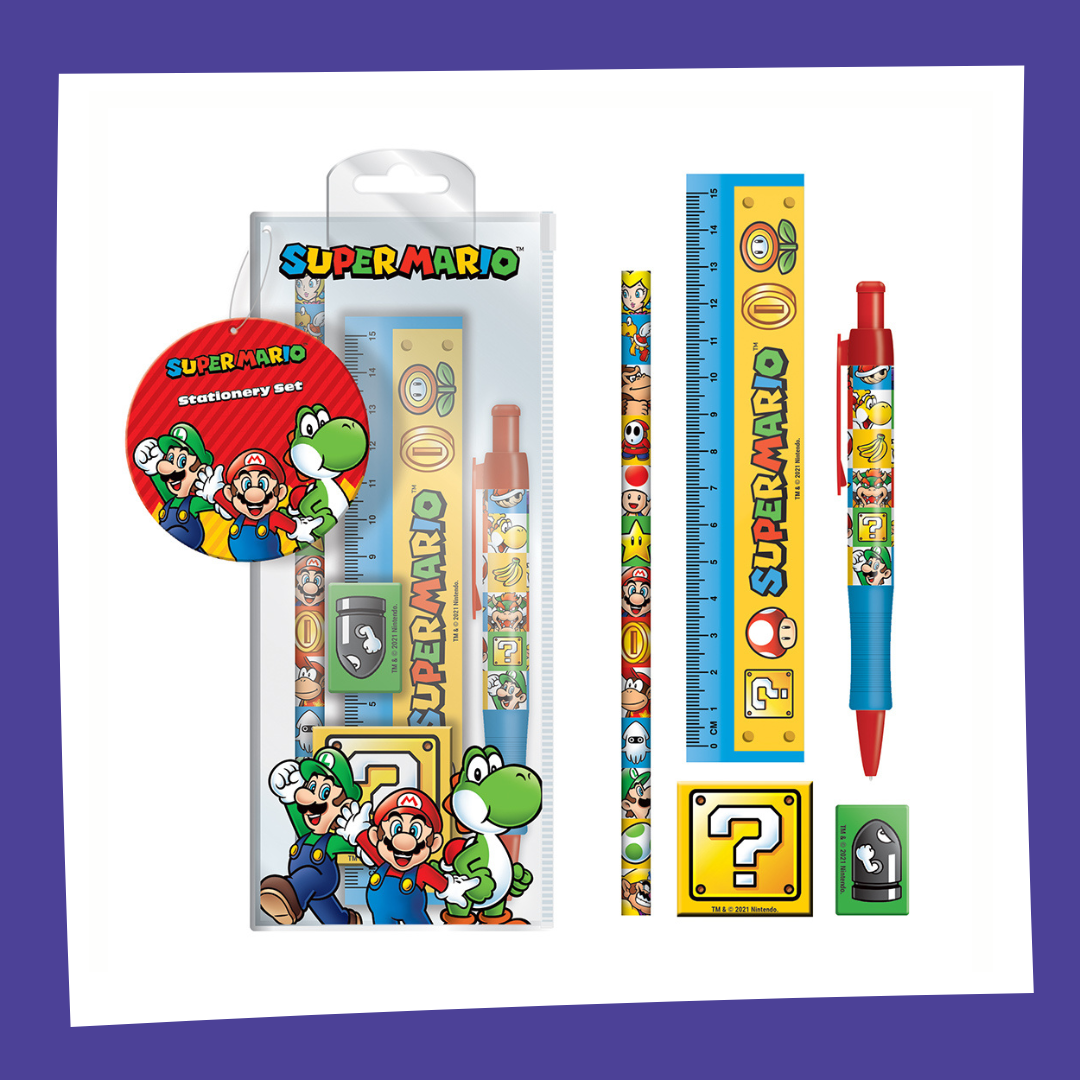 SUPER MARIO - Colour Block - Set papeterie – Funky Merch