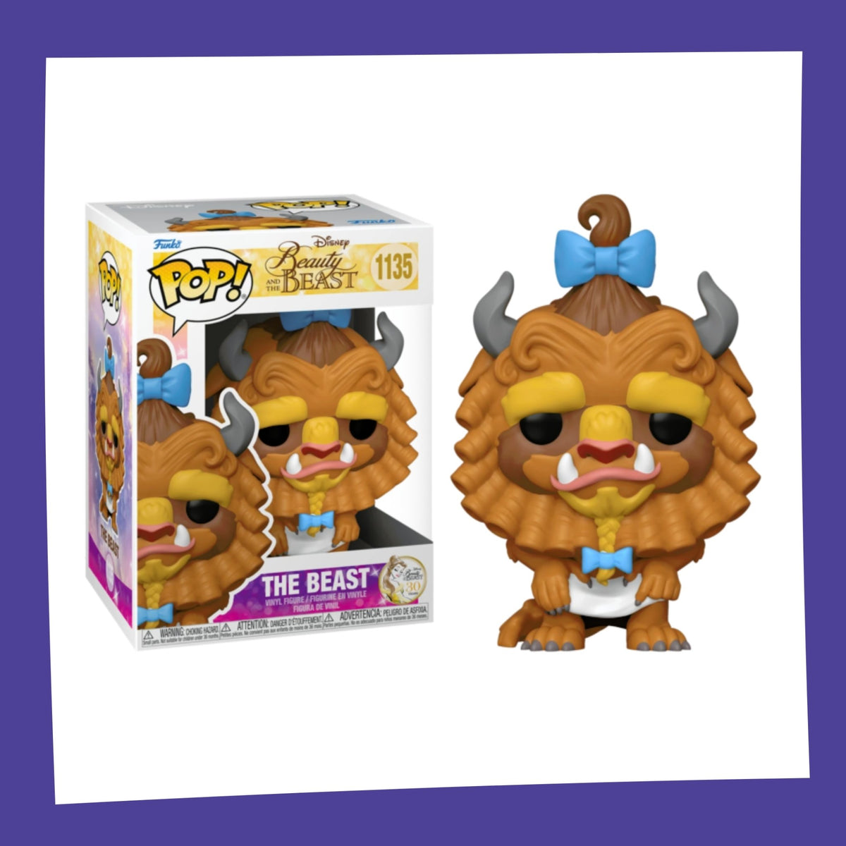 Funko POP! Disney Beauty and the Beast - The Beast with Curls 1135 ...